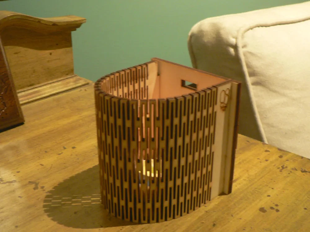 Kerf Bending Lamp - Lazer Cut Model - Free 3D Print Model - MakerWorld