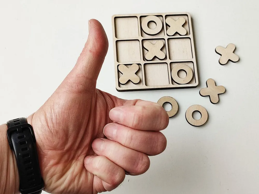 Wooden Tic Tac Toe by Hapik.cz MakerWorld: Download Free 3D Models