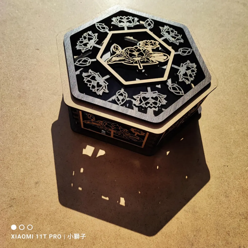 LotusHexBox - Free 3D Print Model - MakerWorld