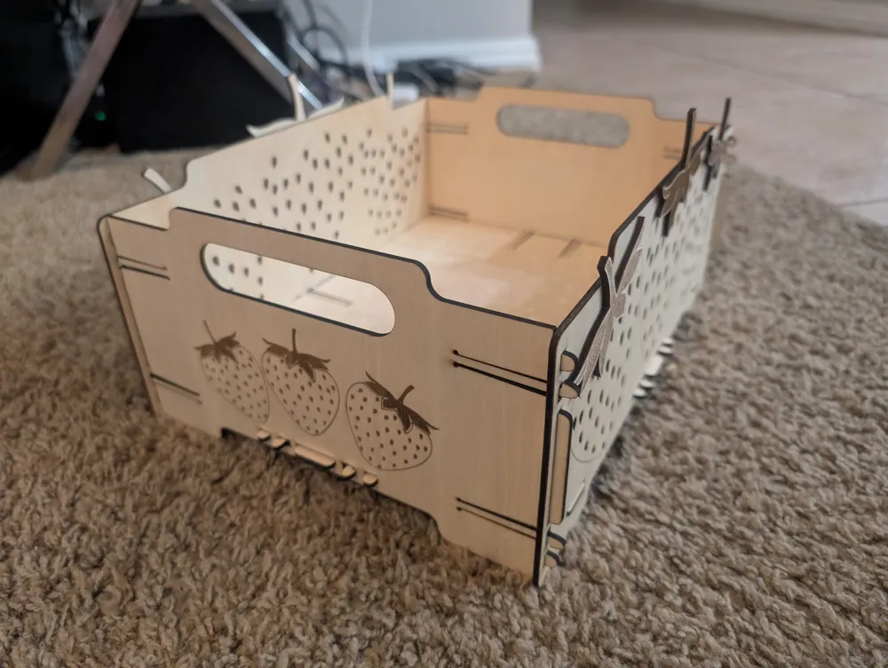 Strawberry Design Open Top Box by eDub87 MakerWorld: Download Free 3D ...