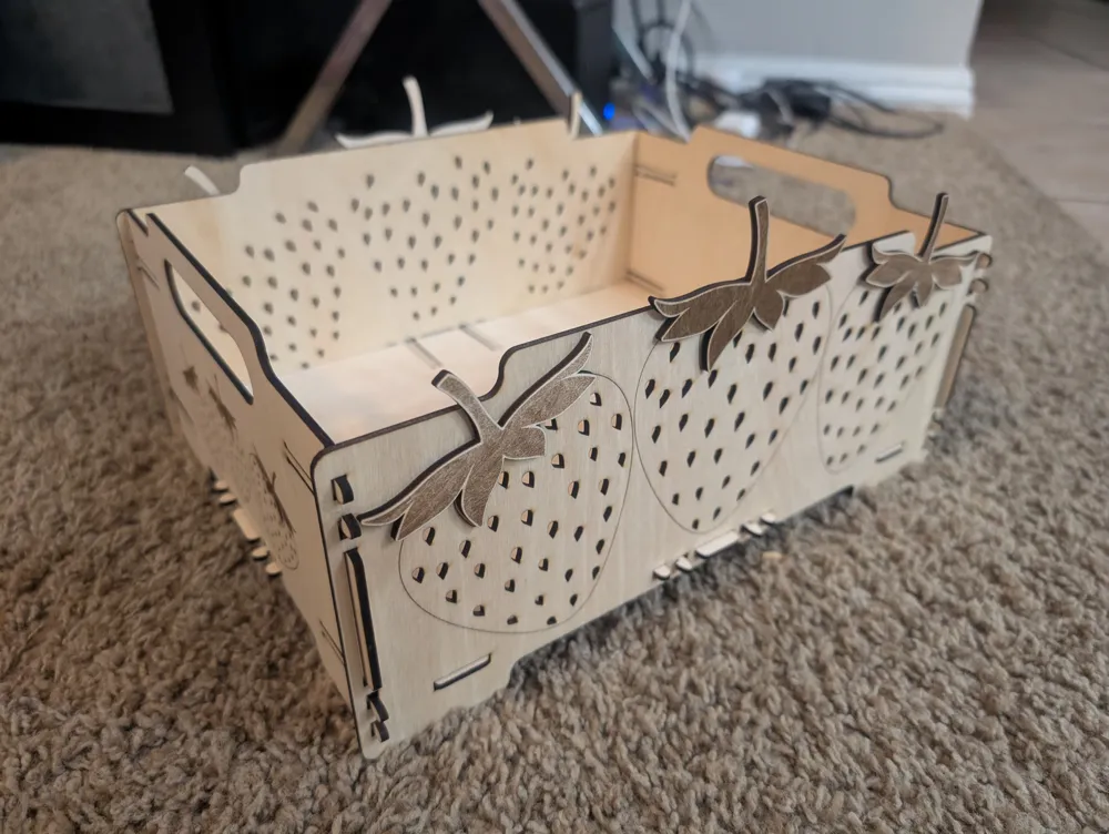 Strawberry Design Open Top Box by eDub87 MakerWorld: Download Free 3D ...