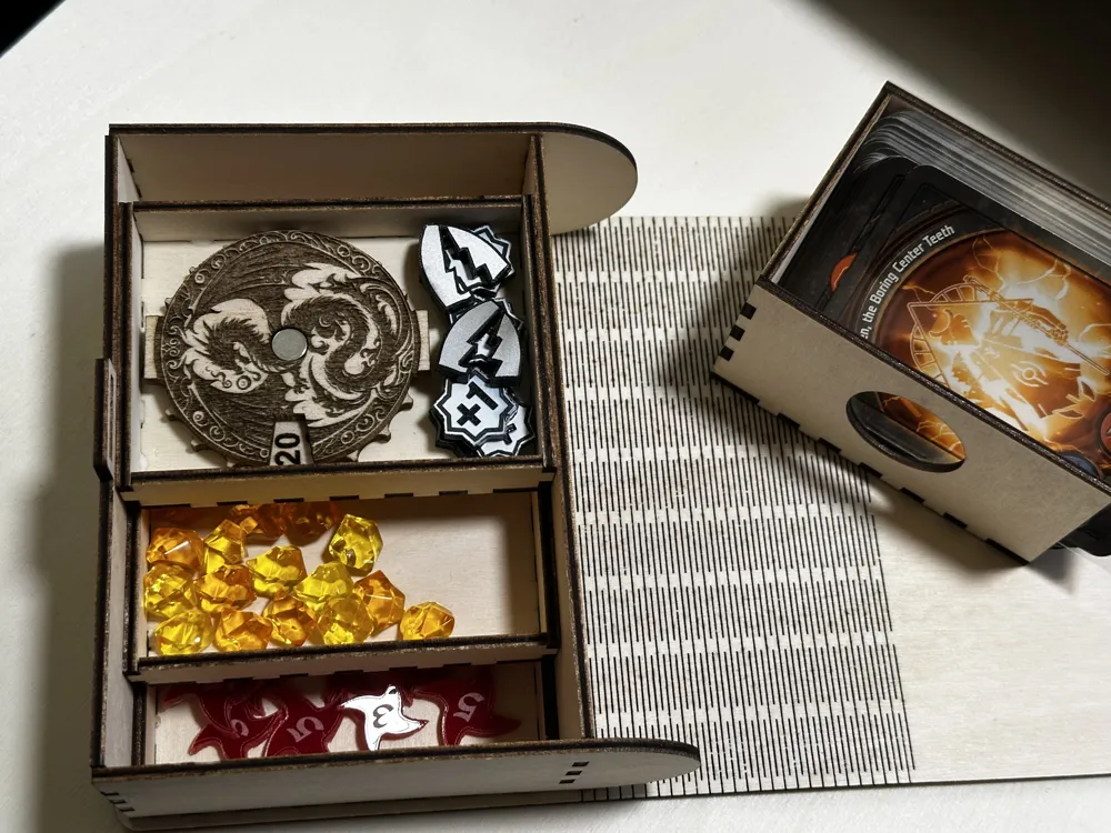 TCG Deck storage box with token trays - Free 3D Print Model - MakerWorld