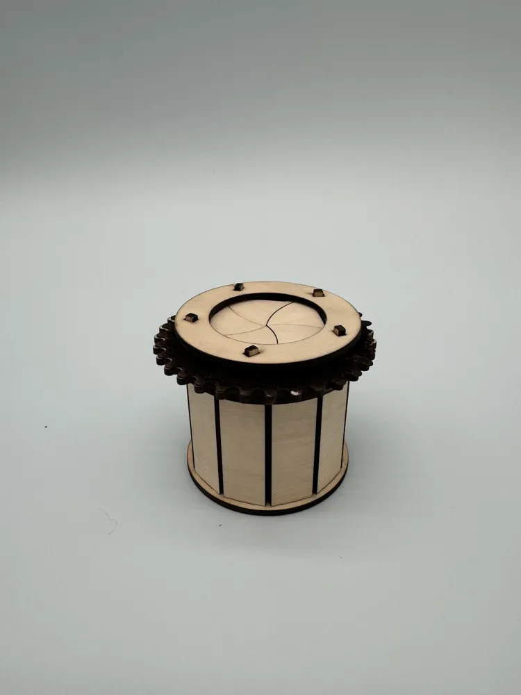 Laser-cut Iris box, no hardware required - Free 3D Print Model - MakerWorld