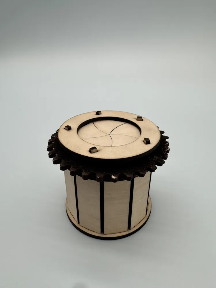 Laser-cut Iris box, no hardware required - Free 3D Print Model - MakerWorld