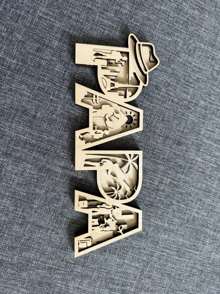 Papa 3D Sign by Just4Fun MakerWorld: Download Free 3D Models