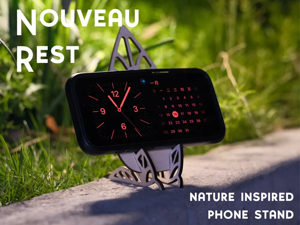 Nature's Rest - A Nature-Inspired Phone Stand - Free 3D Print Model ...