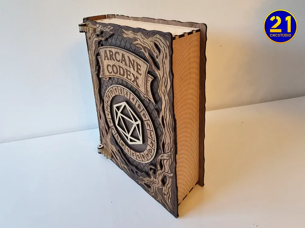 Arcane Codex – Spellbook Box for Magic Relics by 21CNCStudio MakerWorld: Download Free 3D Models