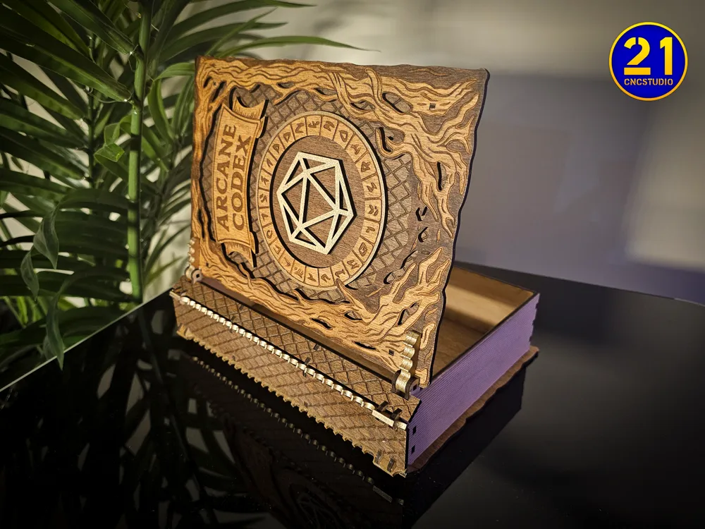 Arcane Codex – Spellbook Box for Magic Relics - Free 3D Print Model - MakerWorld