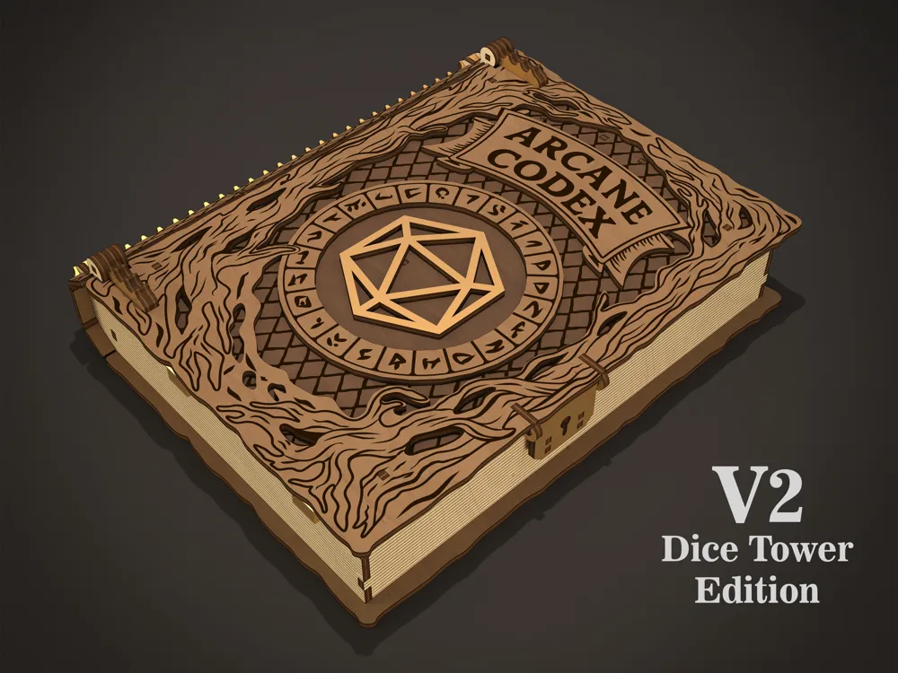Arcane Codex – Spellbook Box for Magic Relics - Free 3D Print Model - MakerWorld