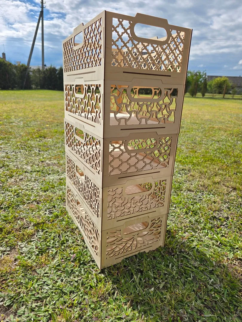 Beautiful Wooden Stackable Storage Box Bundle Nine by Ernestas88 ...