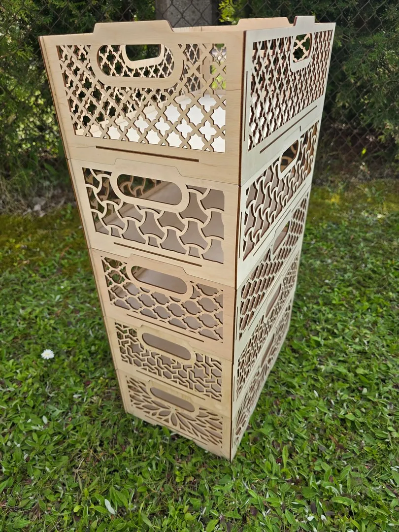 Beautiful Wooden Stackable Storage Box Bundle Nine by Ernestas88 ...