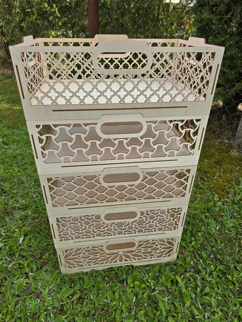 Beautiful Wooden Stackable Storage Box Bundle Nine by Ernestas88 ...