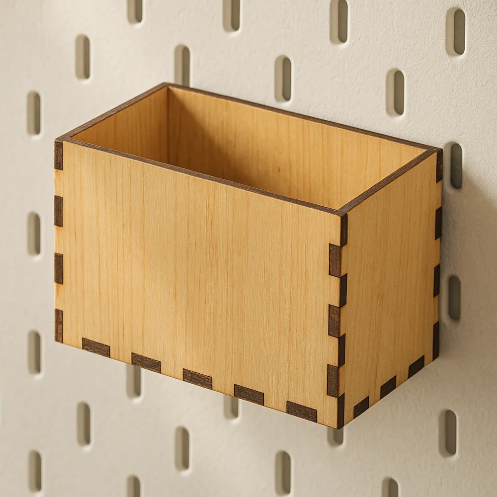 MAX2 Ultra Space-Saving Square Box | Compatible with IKEA Skadis | Two ...