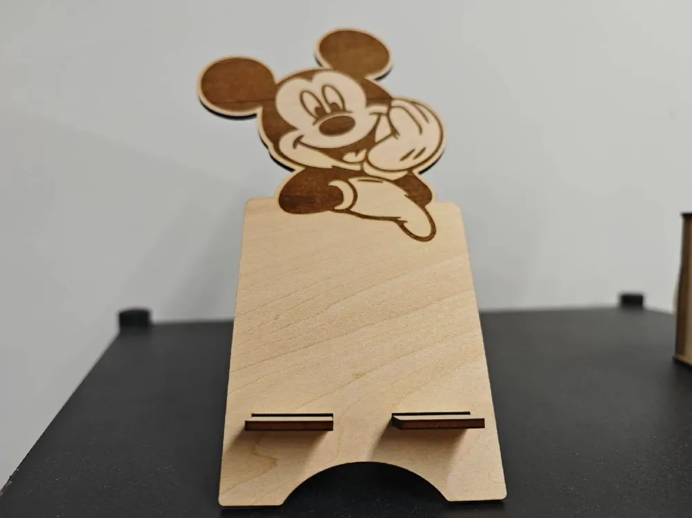 Adorable Mickey Mouse Phone Stand | Easy Phone Stand - Free 3D Print ...