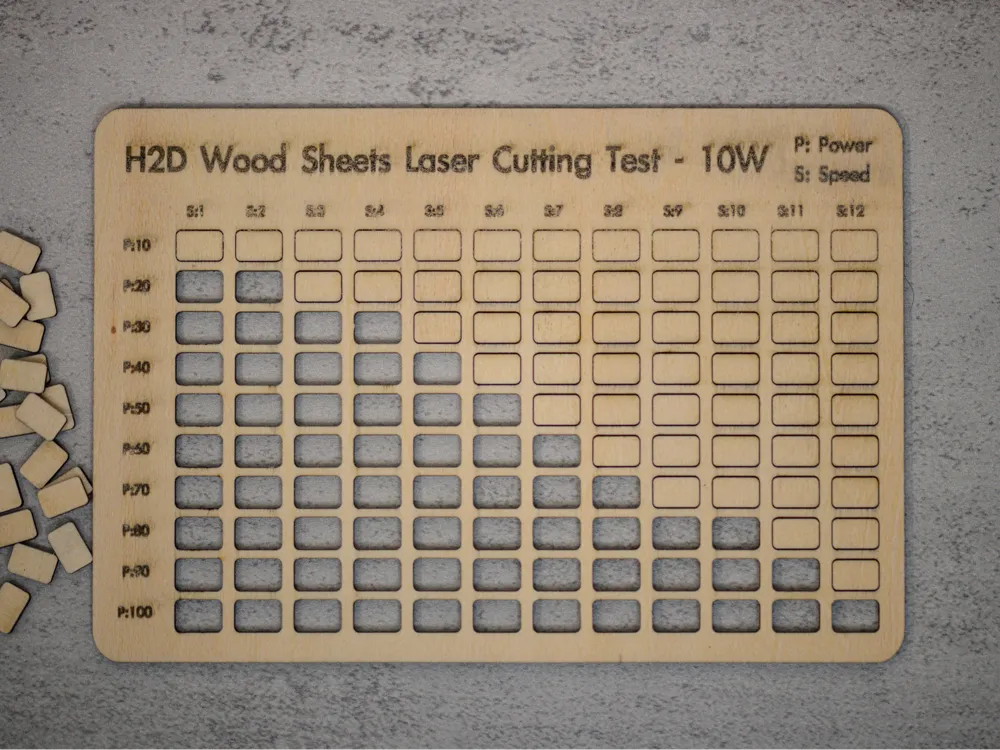 H2D 10W Blue Laser Cutting Test – For Wood sheet by Shuwn Hsu ...