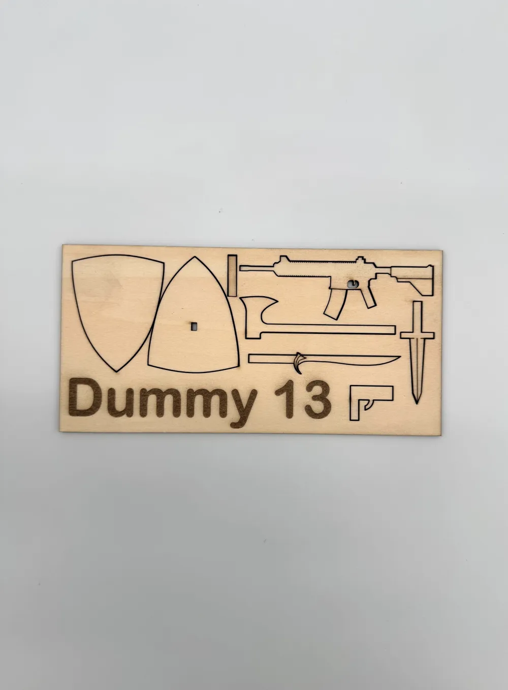 Dummy 13 Weapons kit card - laser cut by NR Workshop MakerWorld ...