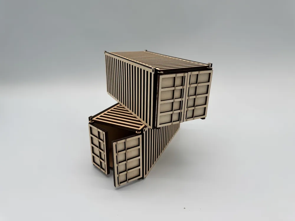Shipping container - laser-cut by NR Workshop MakerWorld: Download Free ...
