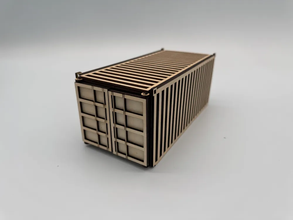 Shipping container - laser-cut by NR Workshop MakerWorld: Download Free ...