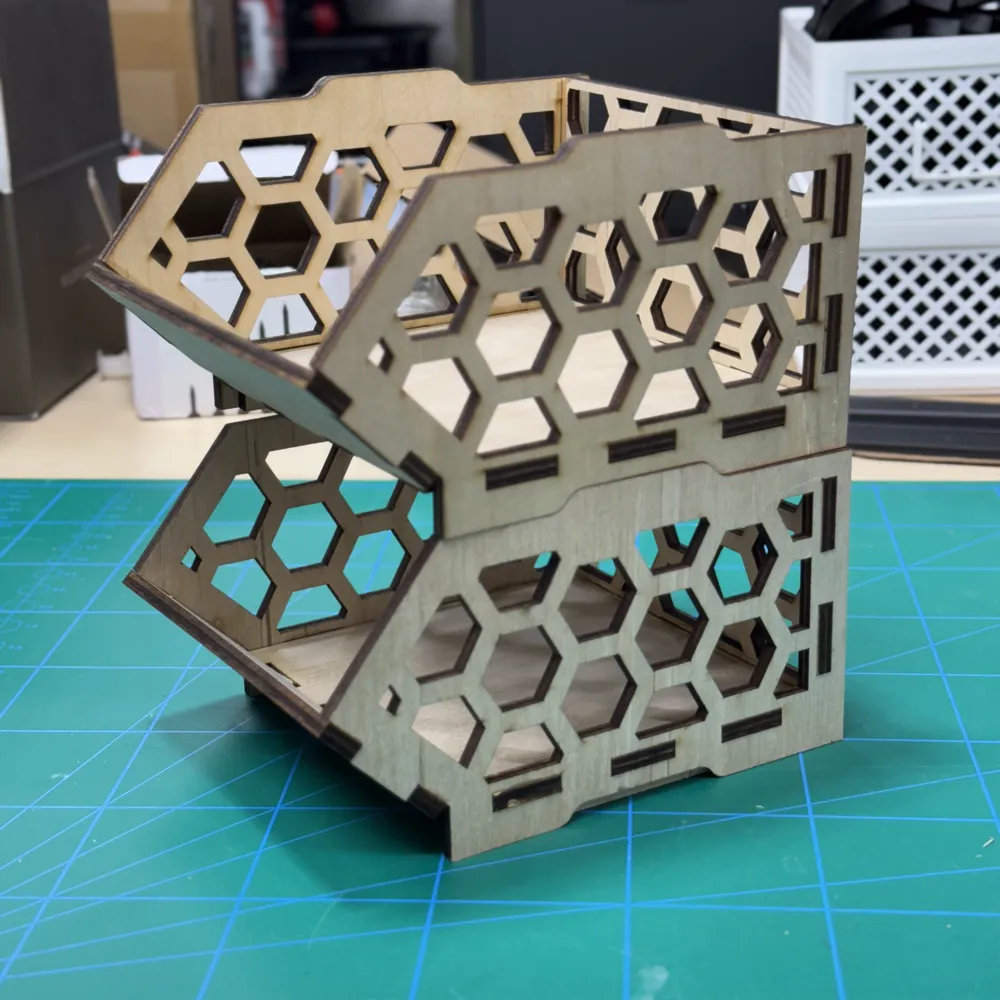 Stackable Storage Bin Laser Cut - 0.21in. material - Free 3D Print ...