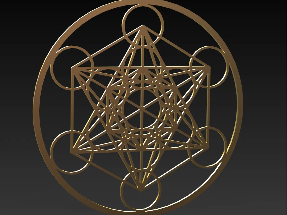 metatron's cube vector