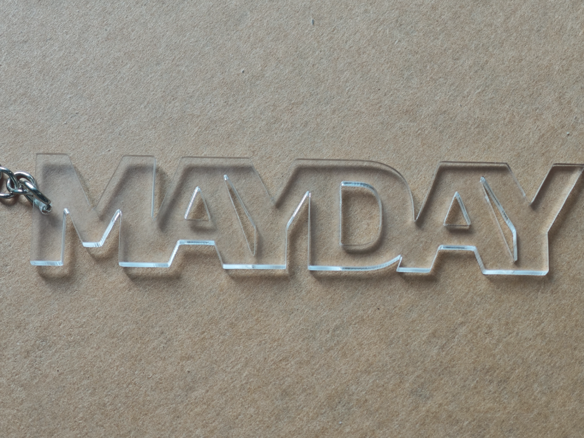 MAYDAY Logo Keychain by HIB1KI MakerWorld: Download Free 3D Models