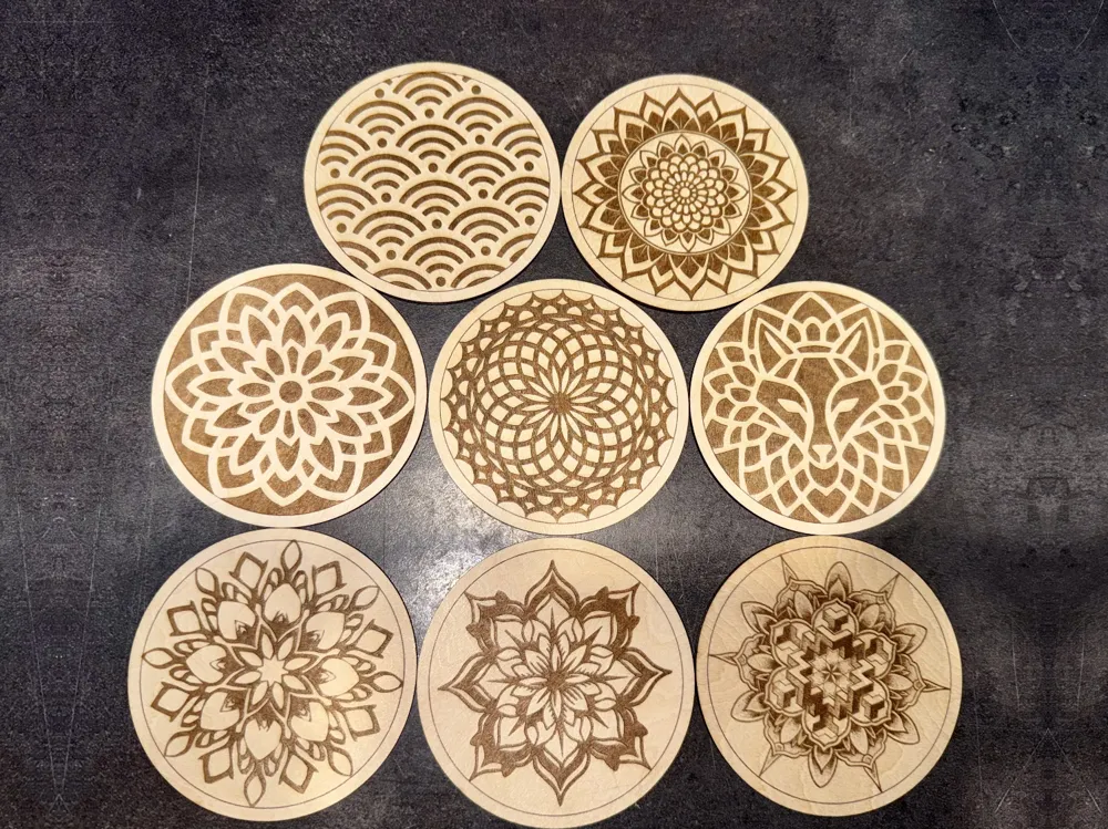 Coasters Cutouts by MXDesign MakerWorld: Download Free 3D Models