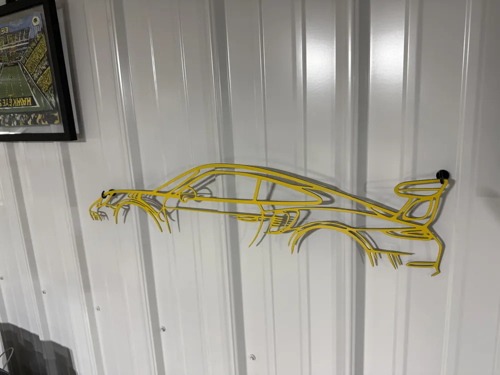 Porsche 911 GT3 RS Wall Art – Laser-Cut Metal Sign by JoeRo MakerWorld ...