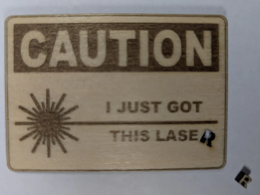 Fun Sign - CAUTION - I Just Got This Laser - OOPS! by FilamentOfMyImagination MakerWorld ...