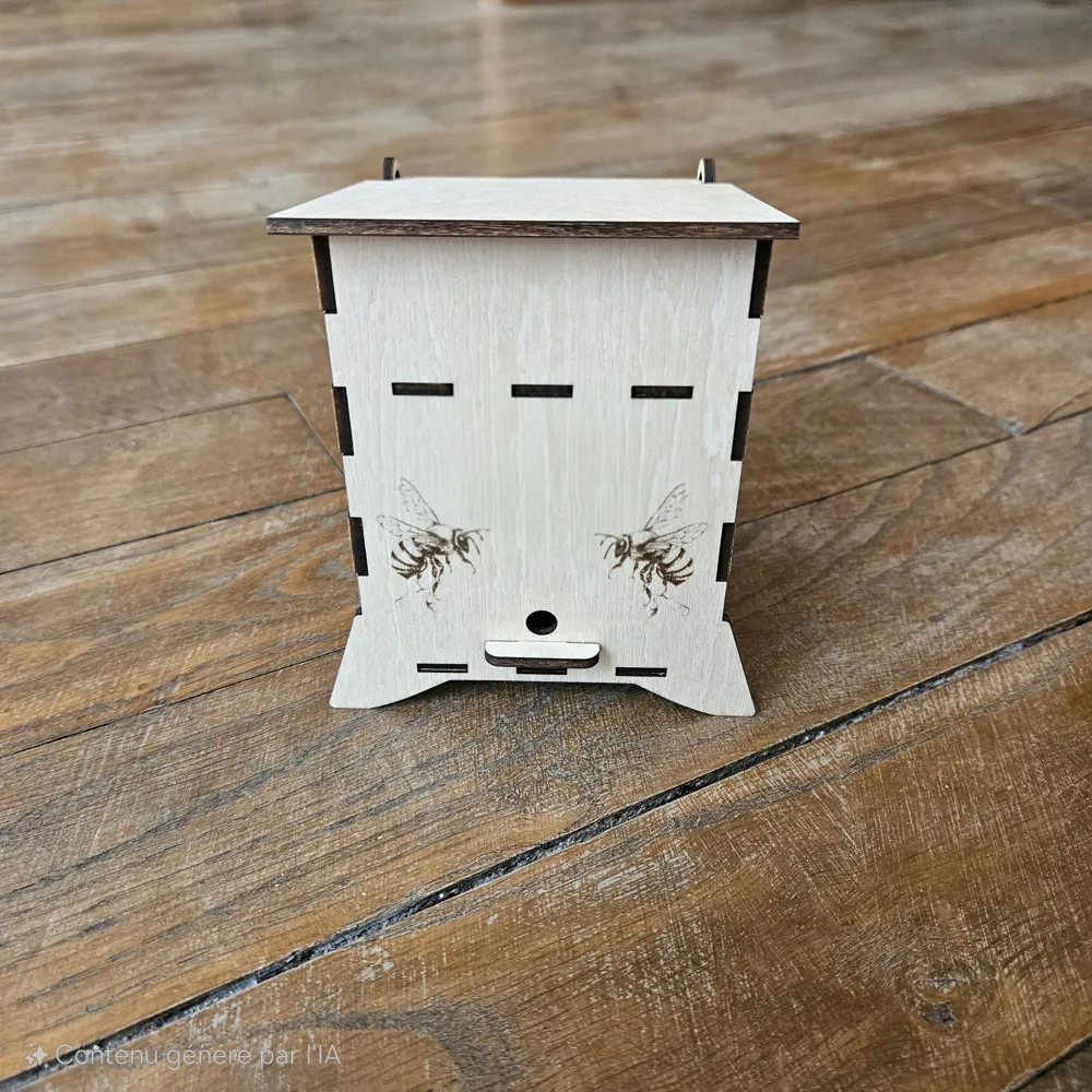 Mini Wooden Beehive with Interchangeable Frames by Josey MakerWorld ...