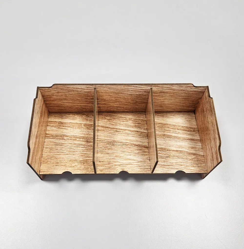 Object tray with divider by Caporale82 MakerWorld: Download Free 3D Models