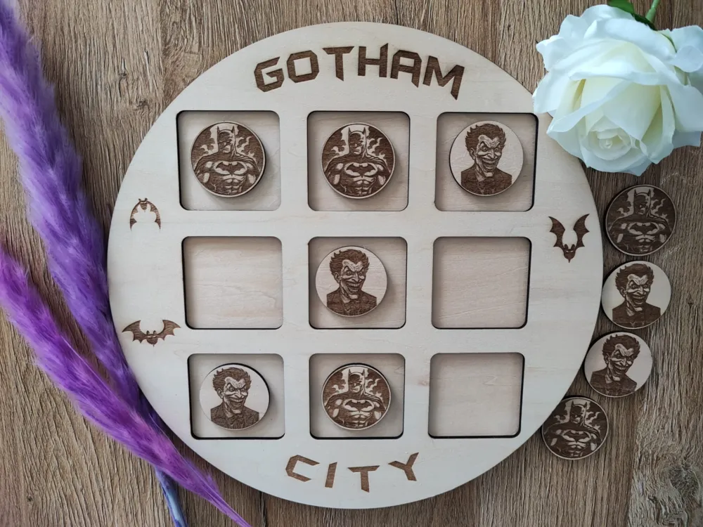 Batman Tic Tac Toe by Rise of the Maker MakerWorld: Download Free 3D Models