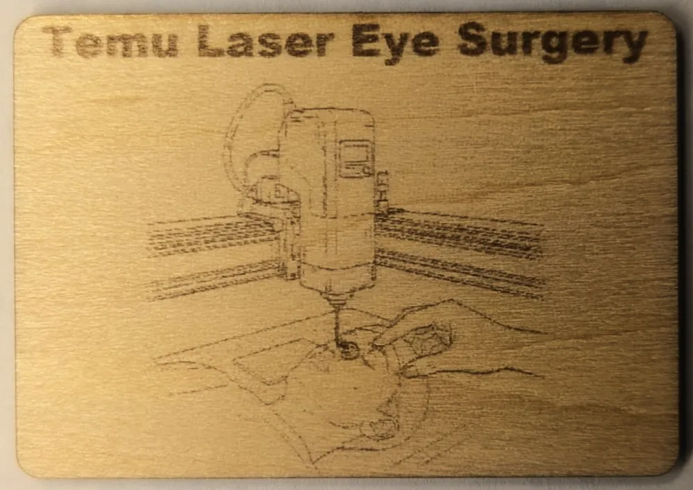 Funny Sign - Temu Laser Eye Surgery by H2D by FilamentOfMyImagination ...