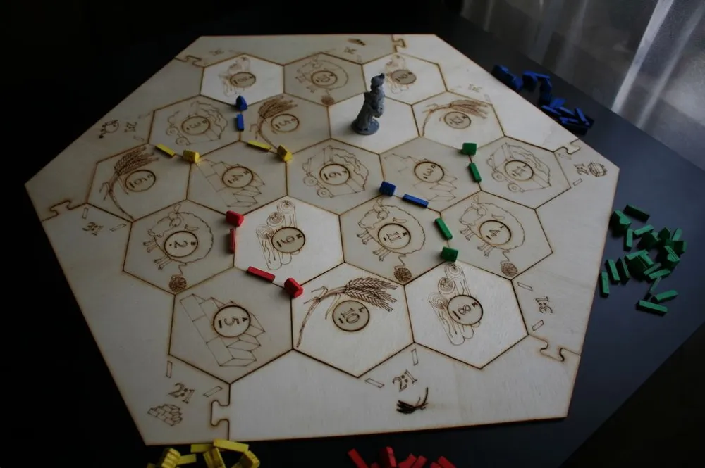 Settlers of Catan laser-cut boardgame by indianin666 MakerWorld ...