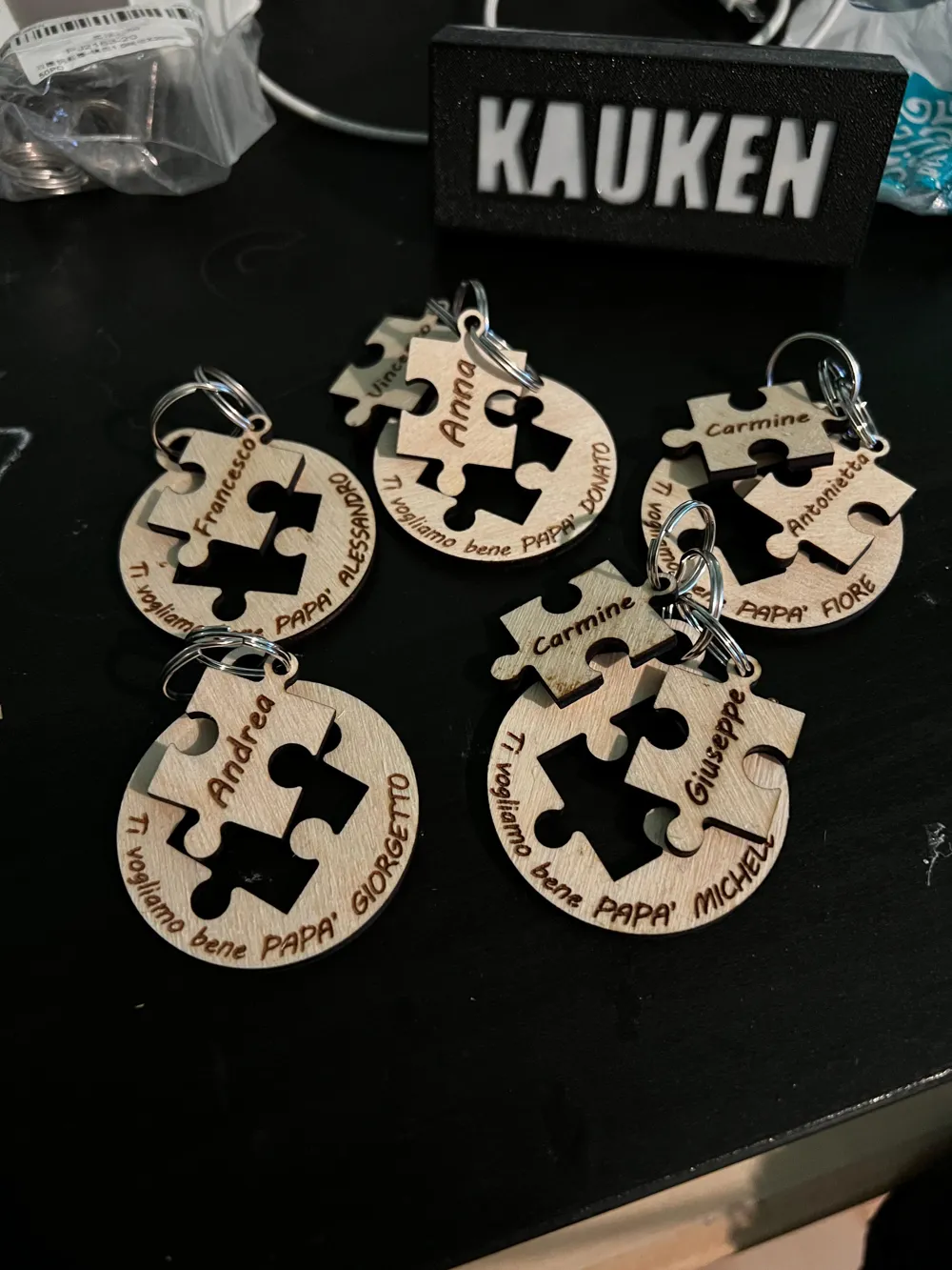 Puzzle Keychain with Names by kauken97 MakerWorld: Download Free 3D Models