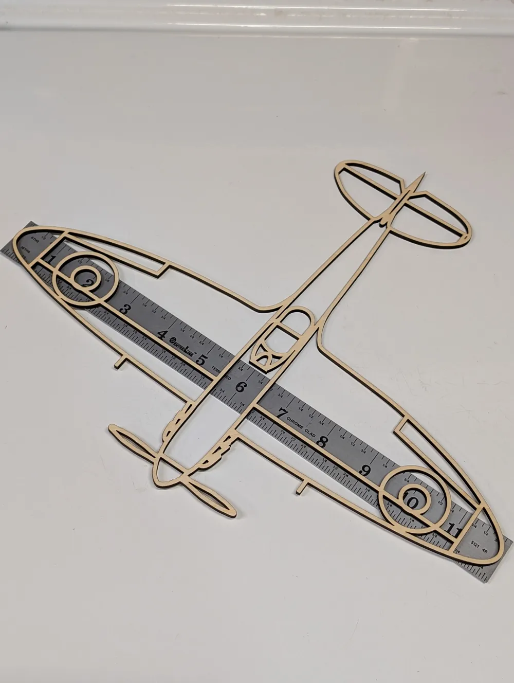 12 in Supermarine Spitfire Wall Art Fast - No Fly by M of WI MakerWorld ...