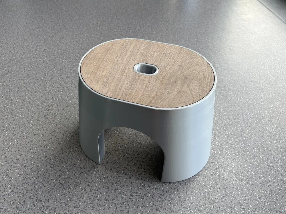 Wooden top plate of the stool by Bean Overlord MakerWorld: Download Free 3D Models