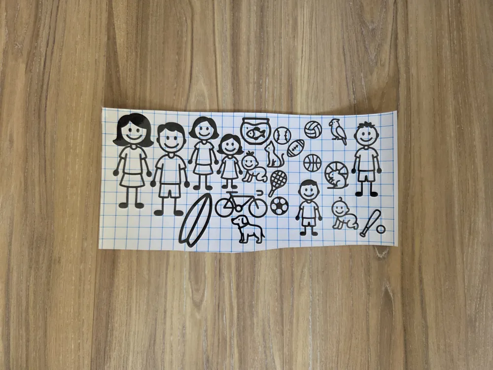 Family Car Stickers by migueljeronimoa MakerWorld: Download Free 3D Models