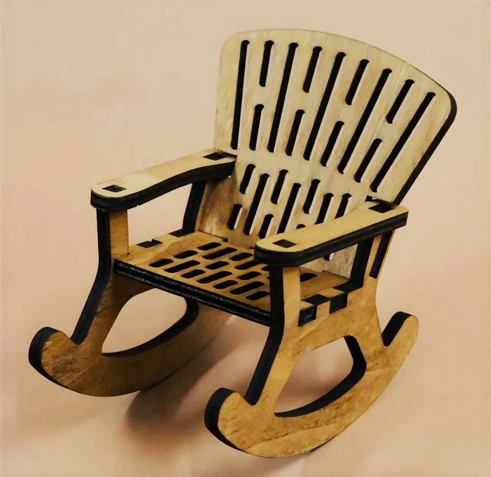 Mini Rocking Chair - Modular Interlocking Design by Caporale 3D ...
