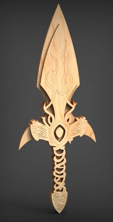 Druid's Sword by Tim MakerWorld: Download Free 3D Models