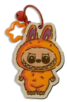 Wooden Labubuu Keychain - laser cut by Caporale 3D MakerWorld: Download ...