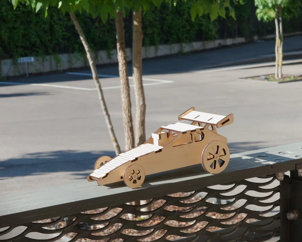 Balloon-Powered Dragster - Free 3D Print Model - MakerWorld