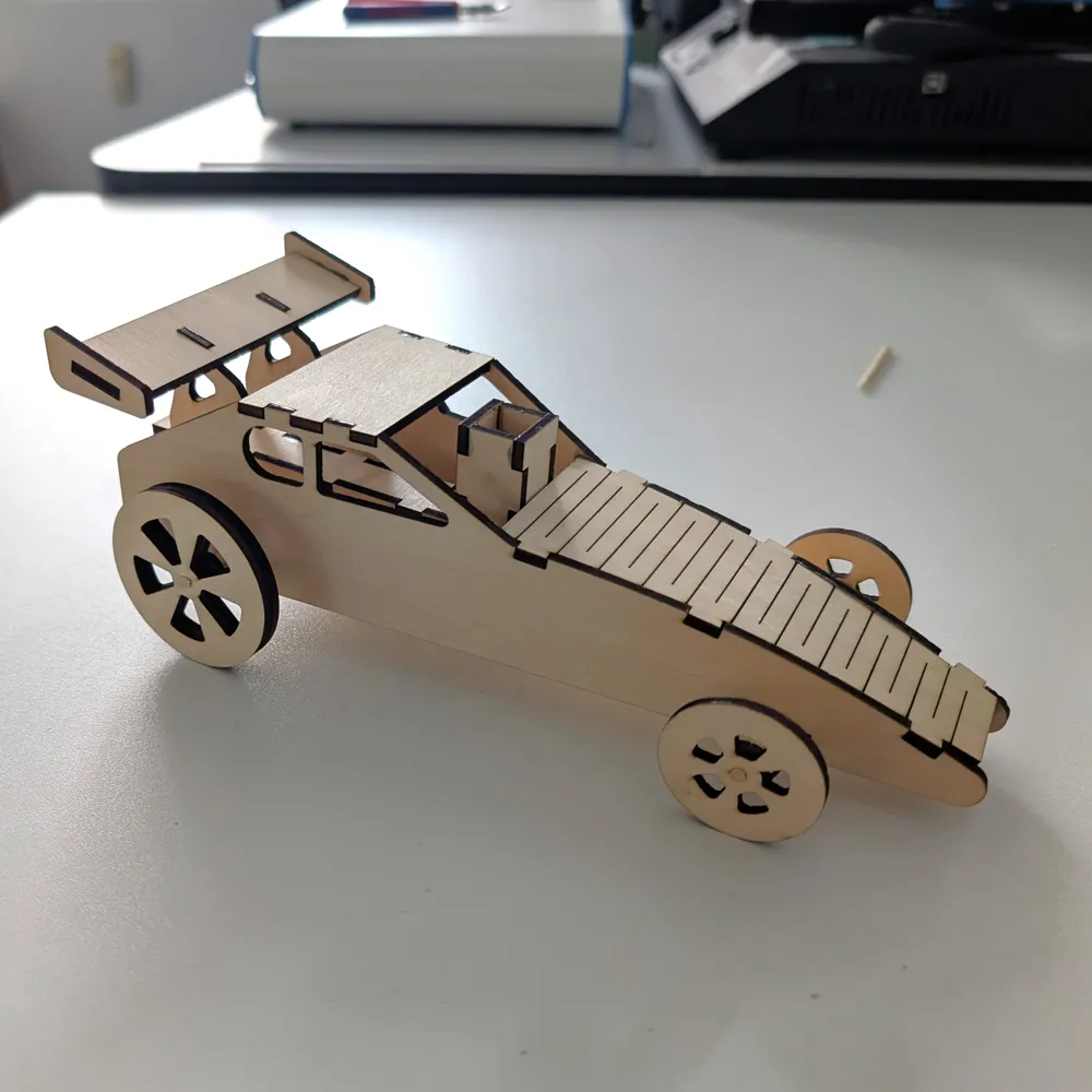 Balloon-Powered Dragster - Free 3D Print Model - MakerWorld