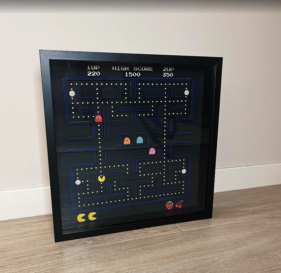 PacMan Retro Game Laser cut by Gcrafting MakerWorld: Download Free 3D ...