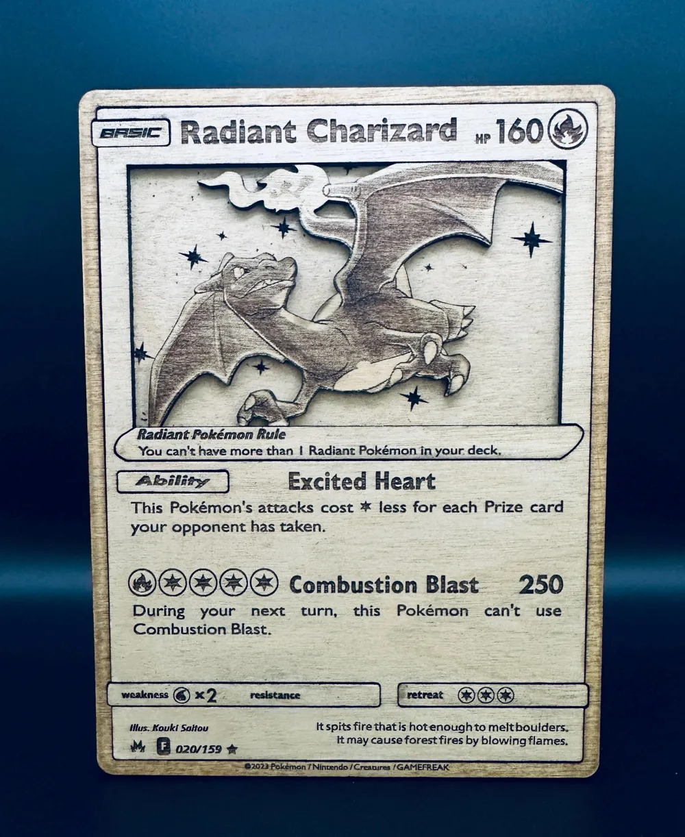 Radiant Charizard 020/159 Pokémon card by LiamMS89 MakerWorld: Download ...