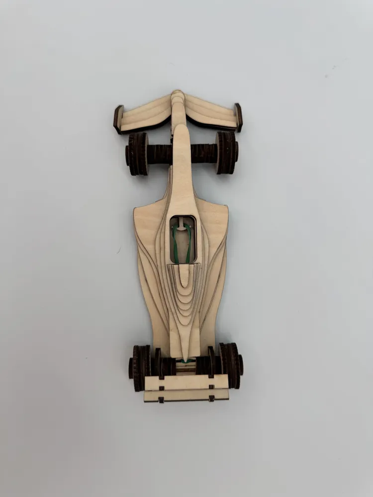 Fully lasered Formula 1 Car, Rubber band Powered! - Free 3D Print Model ...