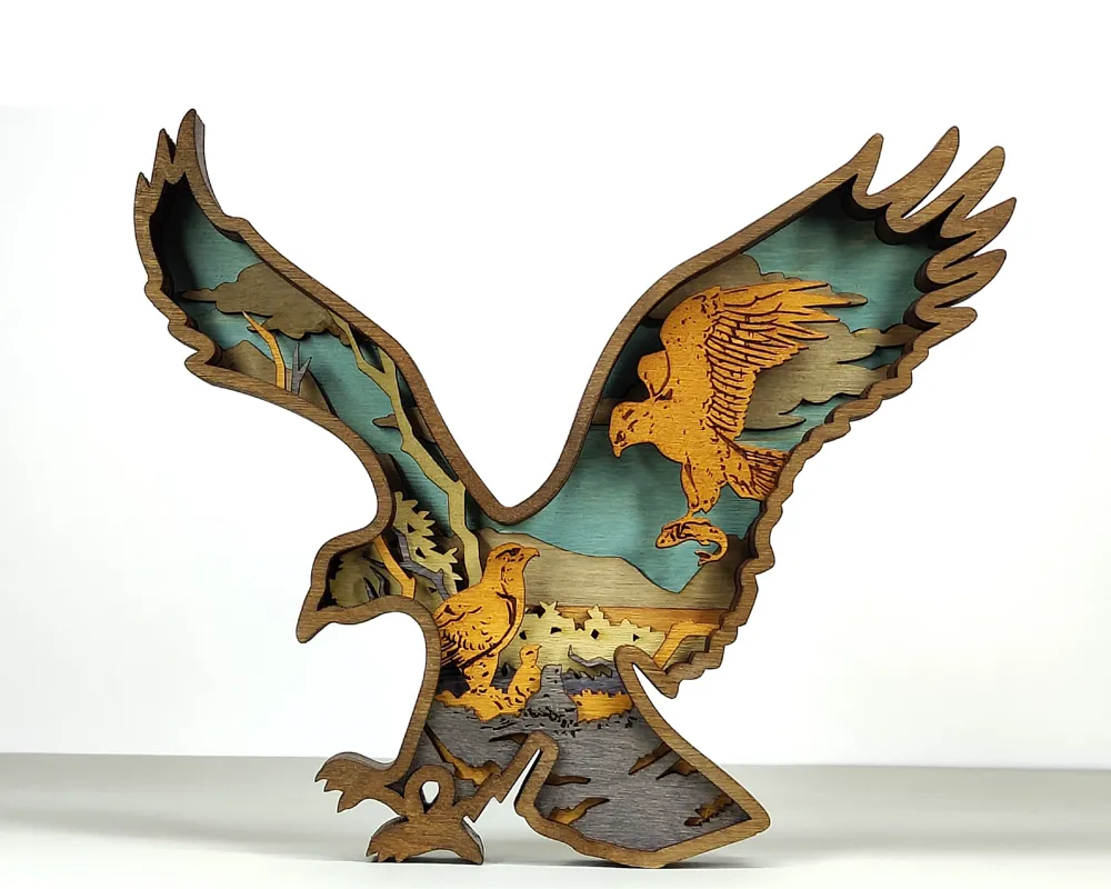 eagle laser cut multilayer by jesus lopez norte MakerWorld: Download ...