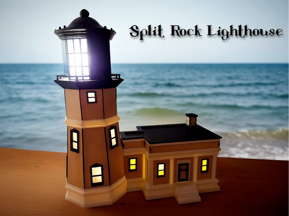 Split Rock Lighthouse Lamp by Savy Maker MakerWorld: Download Free 3D ...