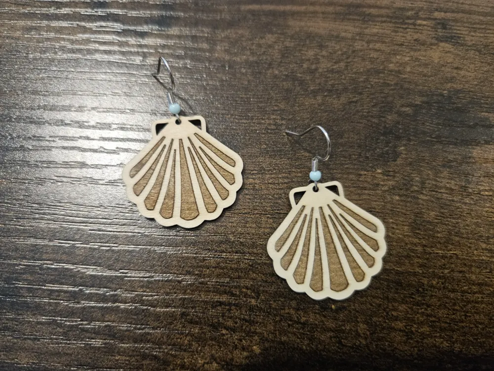 Seashell earring by Mag_aly MakerWorld: Download Free 3D Models