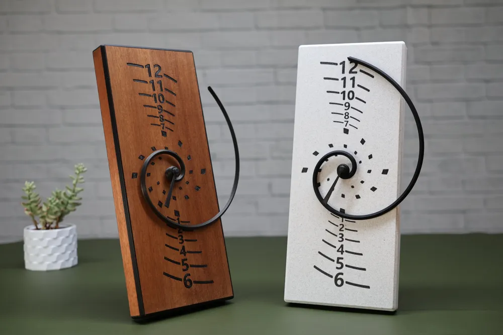 Large Golden Spiral Clock - Multi Material - Free 3D Print Model ...