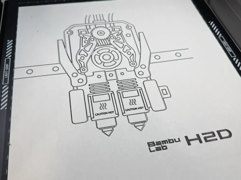 engineering drawing of a H2D Extruder by mr_mkaay MakerWorld: Download ...